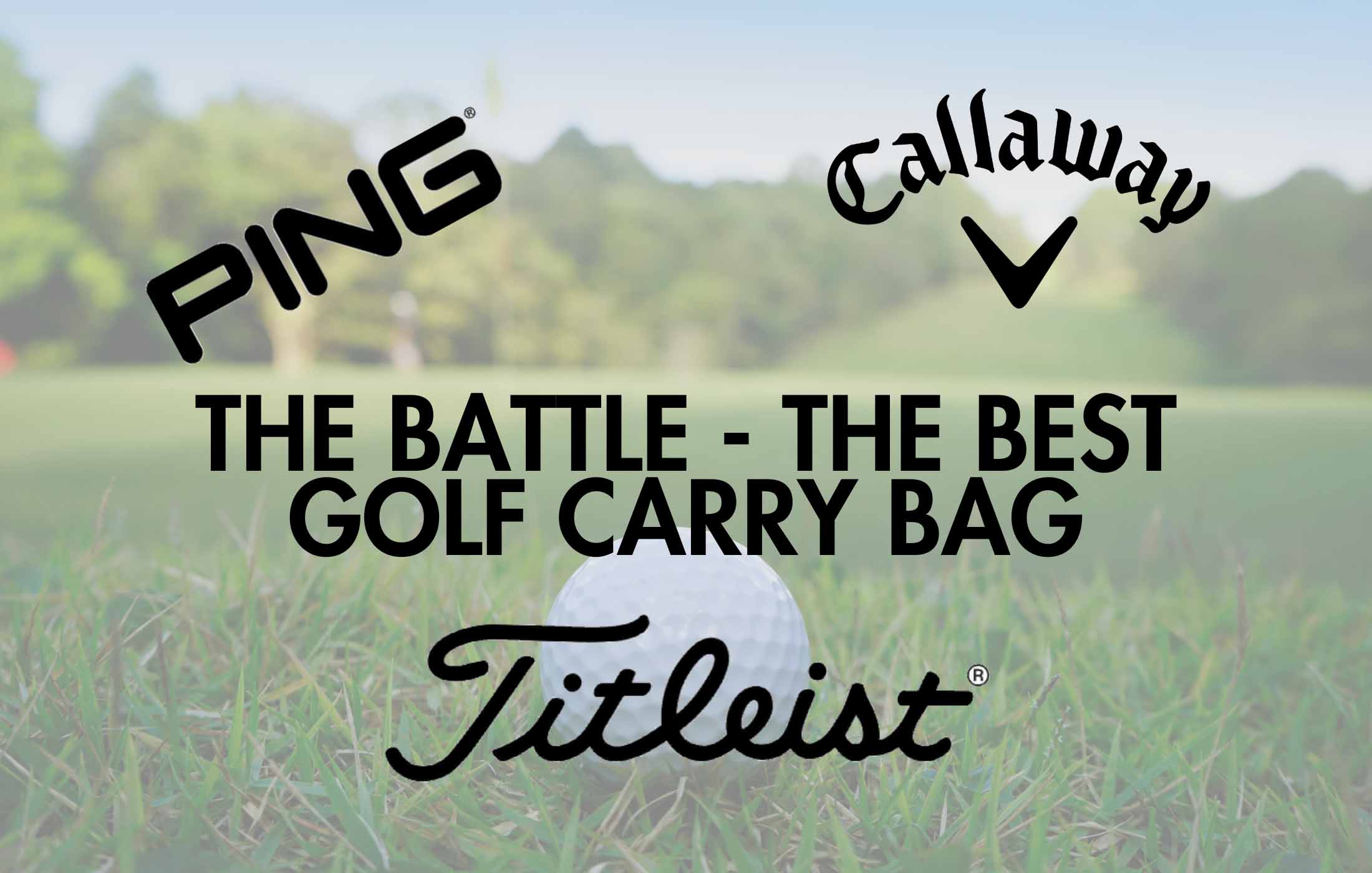 Golf Carry Bag Battle - Which is best? Ping Hoofer v Titleist Players 4 ...